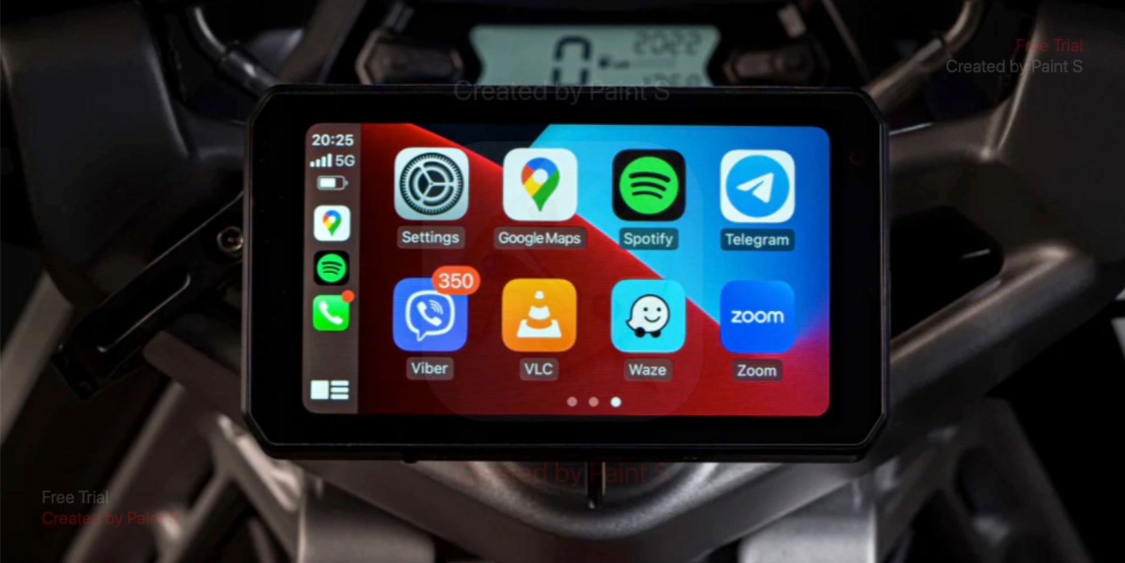 Chigee motor navigatiesystemen met Apple Car Play en Android auto